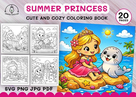 Ferret Coloring Page and Coloring Book Graphic by KDP GURU · Creative ...