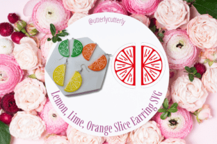 Lemon Slice Earring Laser Cut File- SVG · Creative Fabrica