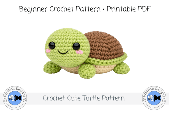 6 Crochet Turtle Pattern Designs & Graphics