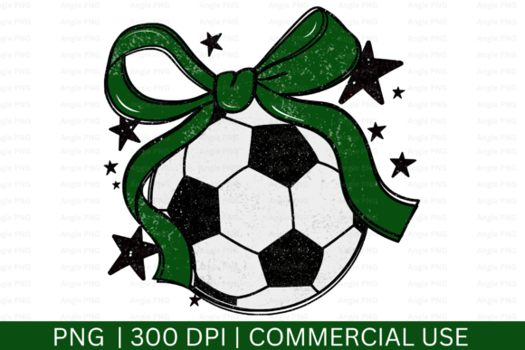 Preppy Soccer Coquette Bow PNG Graphic by angela39503 · Creative Fabrica
