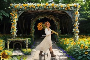 17 Enchanted Garden Digital Backdrops Graphic by 3Motional · Creative ...