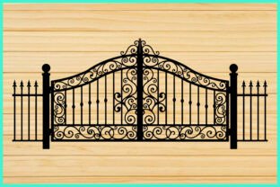 25 Vintage Wrought Iron Gate SVG Bundle Graphic by Artivon · Creative ...