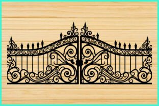25 Vintage Wrought Iron Gate SVG Bundle Graphic by Artivon · Creative ...