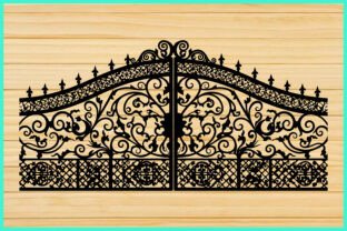 25 Vintage Wrought Iron Gate SVG Bundle Graphic by Artivon · Creative ...
