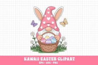 Easter Gnome Bunny Cute Spring Gonk Graphic by Podbuddys · Creative Fabrica