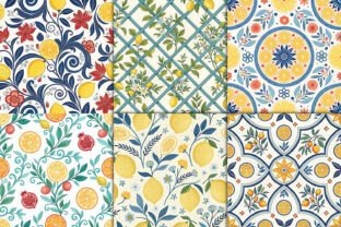Floral Lemon Seamless Pattern Bundle Graphic by Vectornest12 · Creative ...