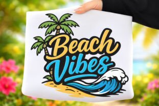 Beach Vibes Tropical PNG Clipart Design Graphic by Dreamy Nest ...