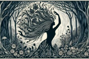 Floral Goddess Sprite Graphic by Creativeguru · Creative Fabrica