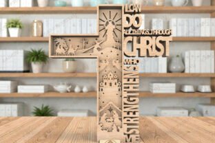 Philippians 4:13 Cross Laser Cut File Graphic by Lasercutiny · Creative ...