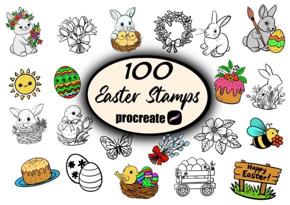 150 Flash Tattoos Stamps for Procreate Graphic by Viktoria Scsoka ...