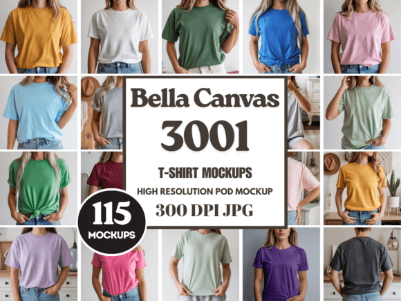 Bella Canvas 3001Y Youth T-shirt Mockup Graphic by Pearly Mocks ...