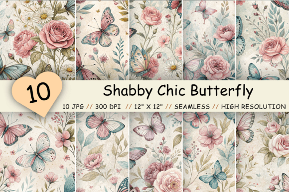 563 Shabby Chic Pattern Designs & Graphics