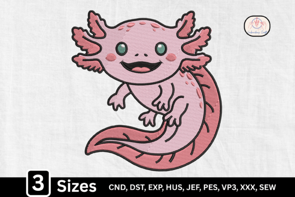 Kawaii Salamander Cute Axolotl · Creative Fabrica