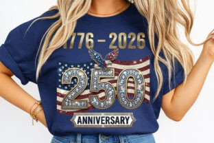 USA 250th Anniversary 1776-2026 Flag PNG Graphic by QasimStudio ...