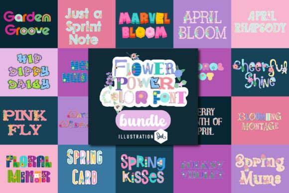Colorful Fonts [2026] | Best Two-color & Multi Color Fonts - Creative ...