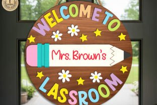 Teacher Classroom Door Sign SVG Bundle · Creative Fabrica