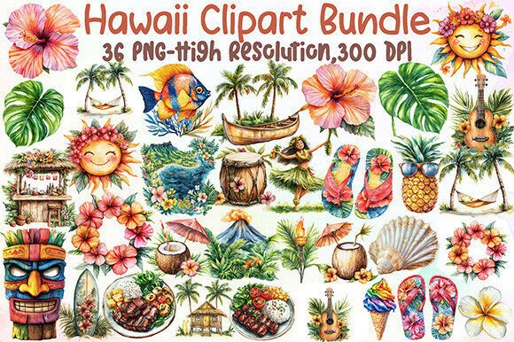Quirky Summer Beach Day Clipart Graphic by Sublimation Studio ...