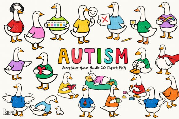 Autism Acceptance Goose SPED Teacher PNG Graphic by DSIGNS · Creative ...