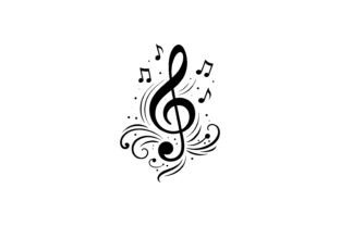 Decorative Treble Clef Music Symbol Graphic by Craftoria Arts ...