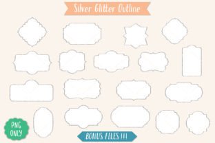 Glitter Vintage Frames | Border Labels Graphic by Digital_Draw_Studio ...