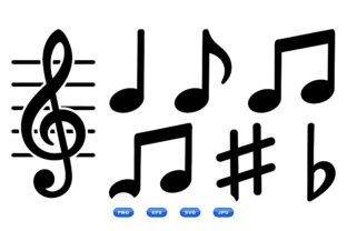 Music Note SVG Clipart Pack Graphic by DesignVectx · Creative Fabrica