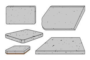 Concrete Slab Line Luxury Color Outline Graphic by lokmanshekh ...