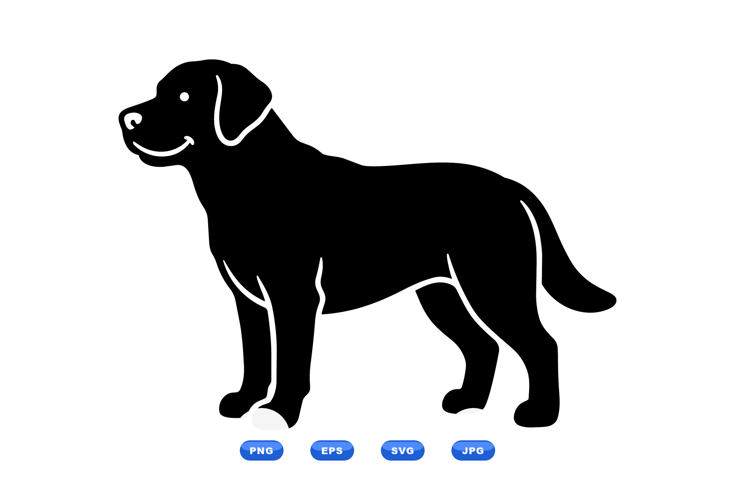 Labrador Silhouette SVG Pack Graphic by DesignVectx · Creative Fabrica