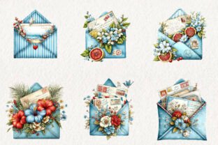Whimsical Summer Envelope Clipart Graphic by Dreamshop · Creative Fabrica