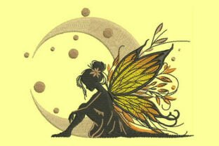 Fairy and the Moon · Creative Fabrica