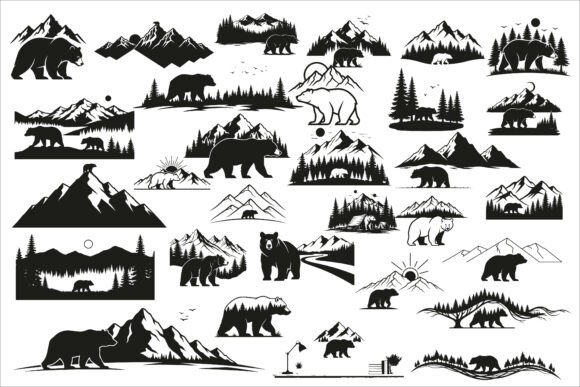 50 Cottagecore Forest Scene Coloring Graphic by Lasercut_pro · Creative ...