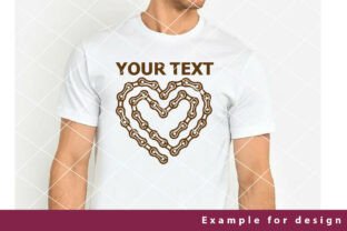 Bicycle Chain Heart SVG [EP601] Graphic by zeecool.jy · Creative Fabrica
