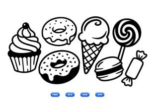 Sweet Treats SVG Clipart Pack Graphic by DesignVectx · Creative Fabrica
