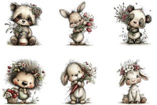 Whimsical Spring Animal Clipart Graphic by Creative Canvas · Creative ...