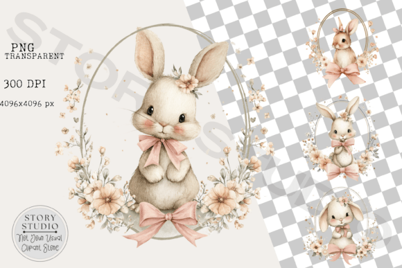 Vintage Easter Cottagecore Clipart Graphic by Story Studio · Creative ...