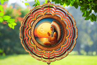 Native American Heritage Wind Spinner Graphic by Lazy Cow · Creative ...