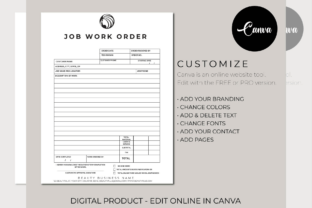Printable Job Work Order Form Template Graphic by Gfx Shaown · Creative ...