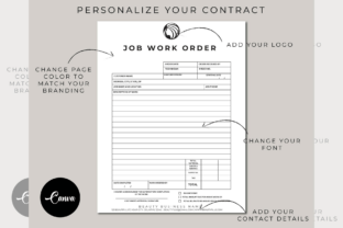 Printable Job Work Order Form Template Graphic by Gfx Shaown · Creative ...