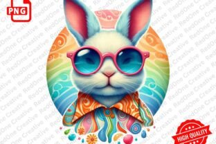 Groovy Retro Easter Clipart PNG Graphic by RedOne Creative · Creative ...