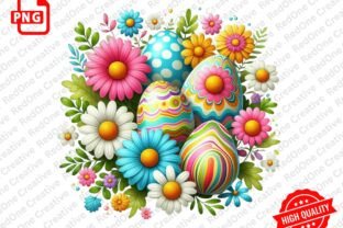 Groovy Retro Easter Clipart PNG Graphic by RedOne Creative · Creative ...