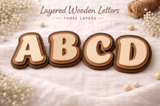 Layered Alphabet Letters SVG · Creative Fabrica