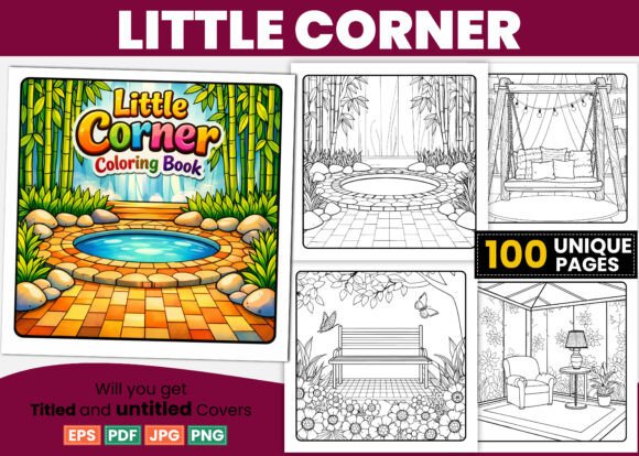 Cat Moments Cute Life Coloring Pages Graphic by MH Design Nest ...