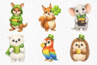 St Patrick’s Day Cute Animals Clipart Graphic by Marshall Designs ...