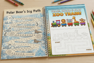 Bundle | Pencil Control Tracing for Kids Graphic by YOOY · Creative Fabrica