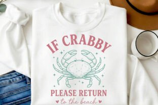 Retro Crabby Beach Crab PNG Graphic by SR Design · Creative Fabrica