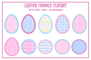 Easter Frames Clipart Bundle PNG SVG Graphic by SuriClover · Creative ...
