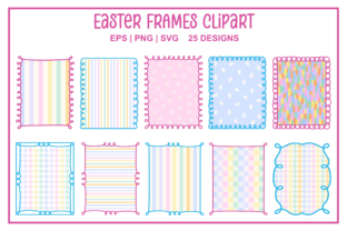 Easter Frames Clipart Bundle PNG SVG Graphic by SuriClover · Creative ...