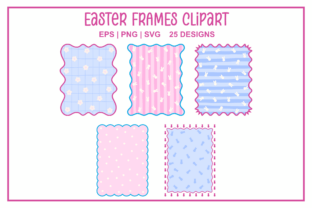 Easter Frames Clipart Bundle PNG SVG Graphic by SuriClover · Creative ...