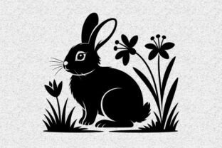 Floral Bunny Svg Bundle,Easter Bunny Svg Graphic by BlackCatMedia ...