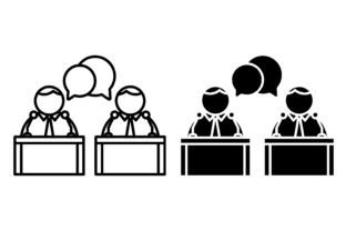 Linear Icon. Participants in Presidentia Graphic by RNko · Creative Fabrica
