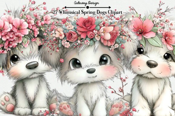 Whimsical Spring Clipart Bundle Graphic by GatewayDesign · Creative Fabrica
